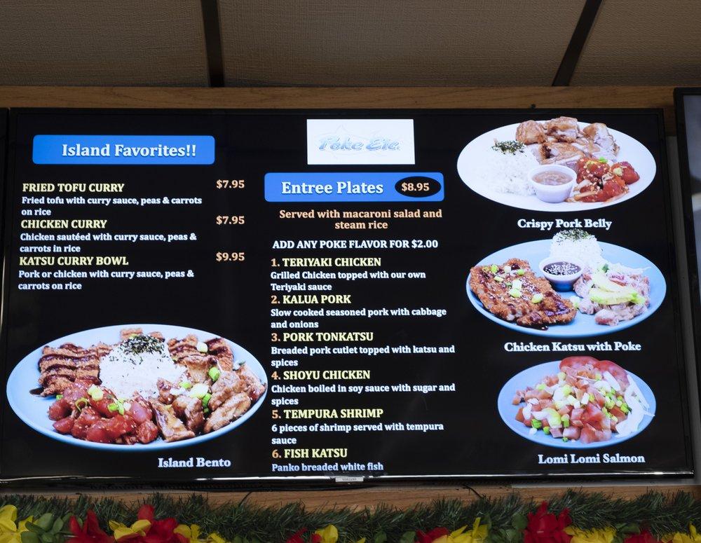 Carta del restaurante Poke Etc., National City