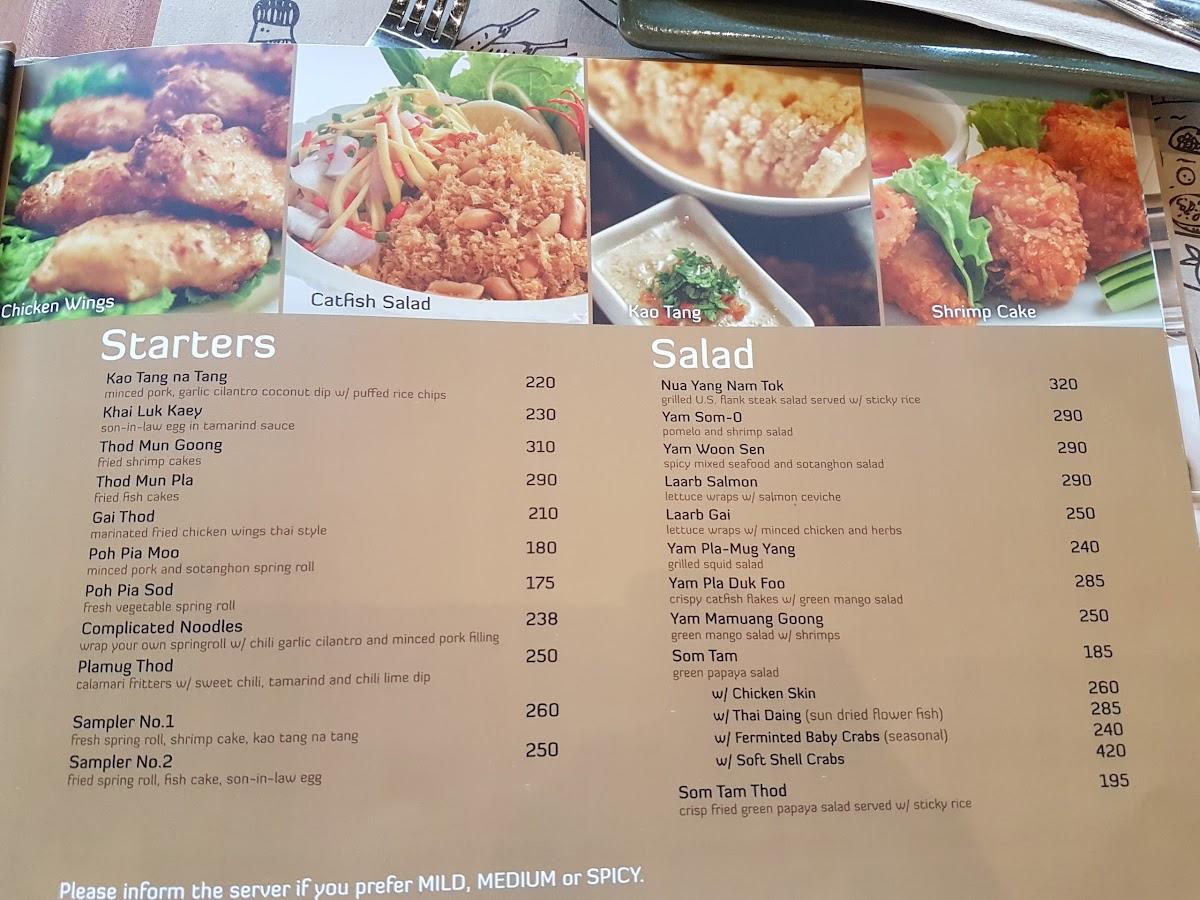 Menu at Tamarind: Taste of Issan Thai restaurant, Quezon City
