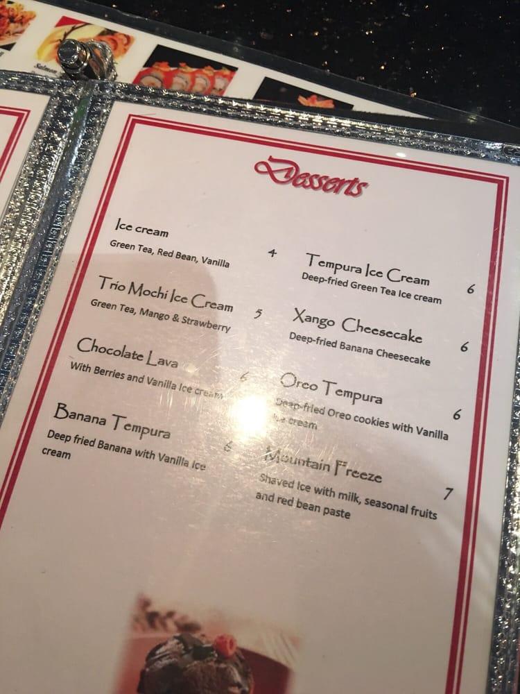Menu at Otoro Sushi restaurant, Scotts Valley