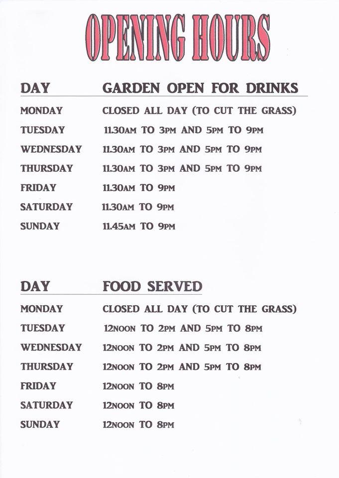 Menu at The Elm Tree pub & bar, Heath