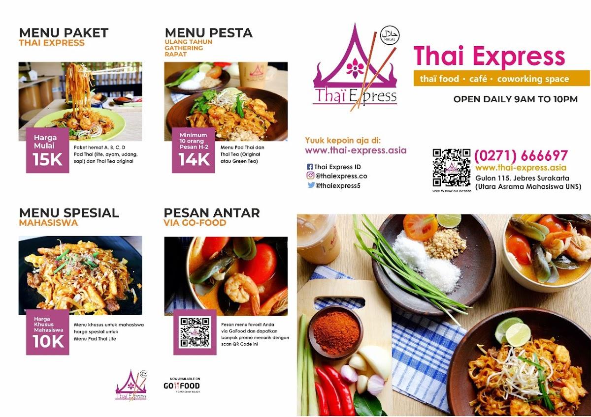 Menu at Thai Express Resto restaurant, Surakarta, Jl. Kabut No.82