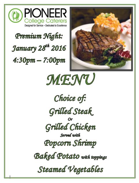 Menu at Village Market Dining Hall restaurant, Abilene