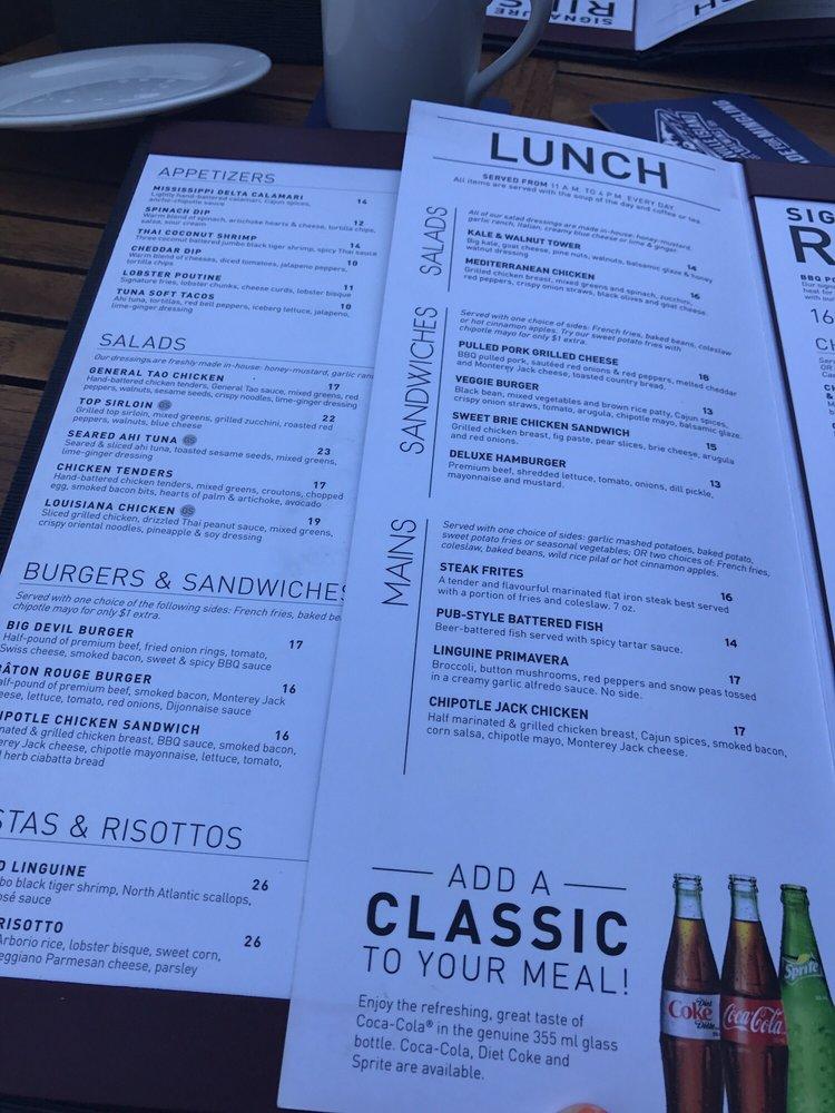Menu at Bâton Rouge Grillhouse & Bar, Halifax