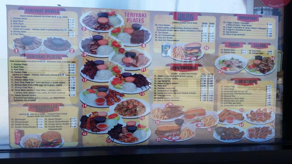 Menu at Hungry Horse Drive-In fast food, Long Beach