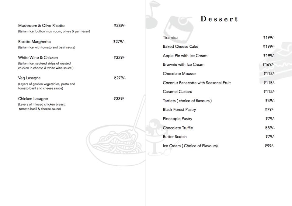Menu at Flavours Restaurant, Imphal