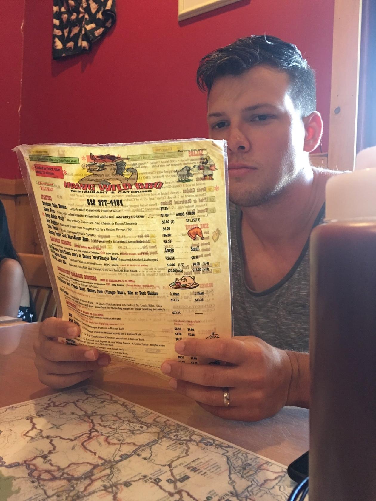 Menu at Hawg Wild Smokehouse & Taproom BBQ, Pisgah Forest
