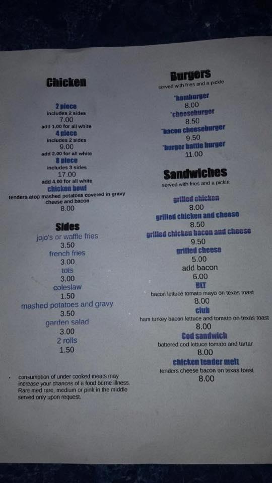Menu at Lazy River pub & bar, River Falls