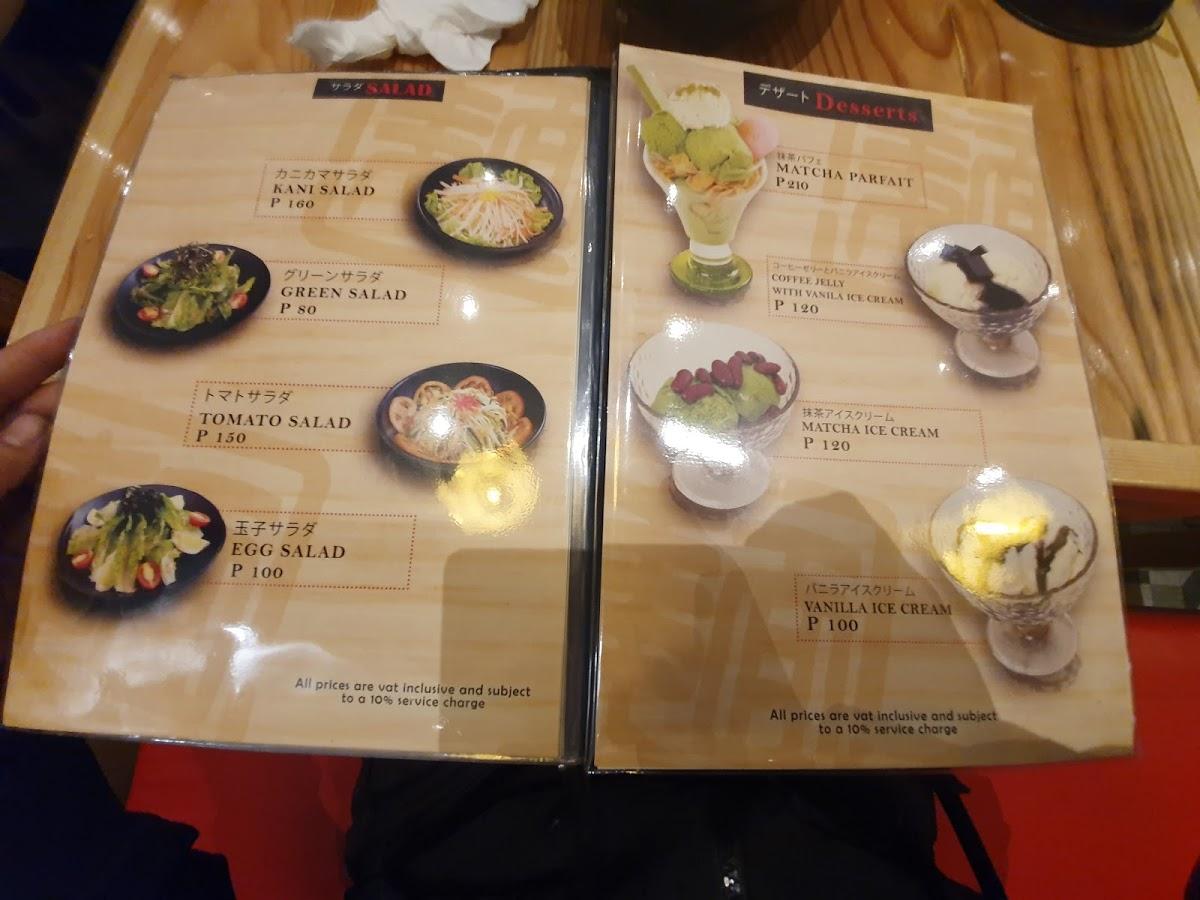 Menu at Ukokkei Japan Ramen restaurant, Quezon City, CC323 3F/FLR Main ...