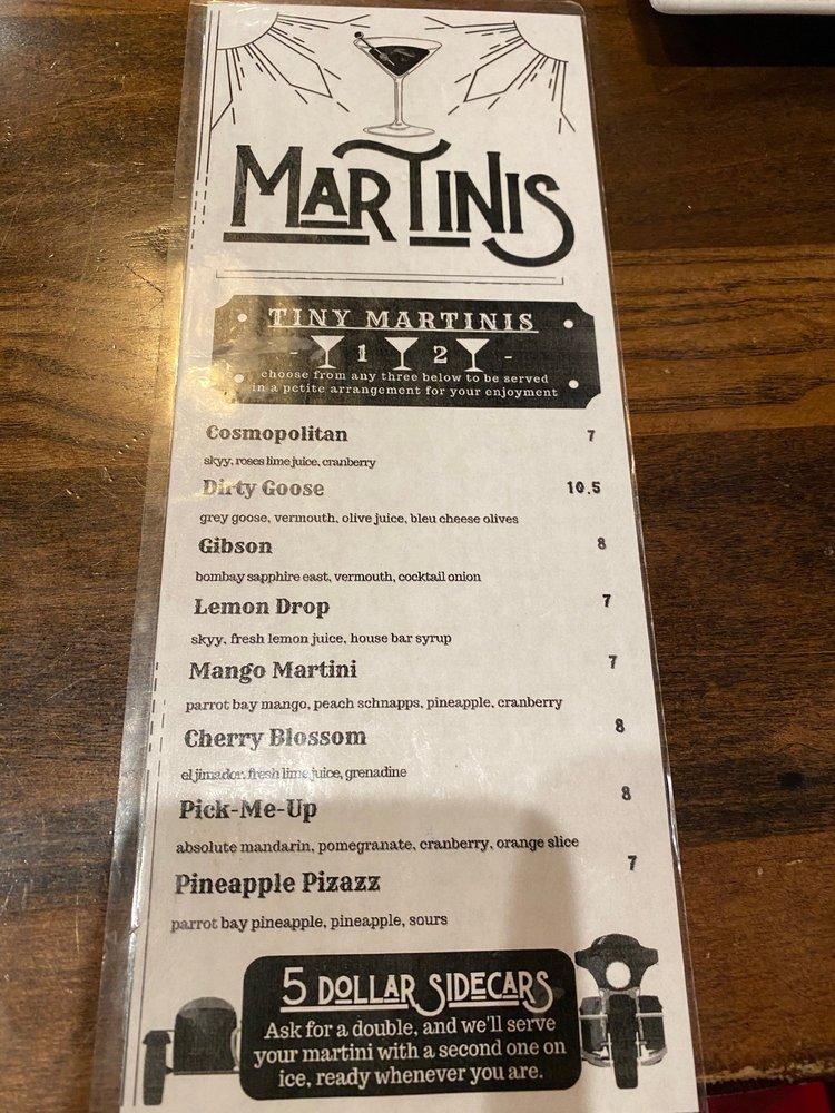 Menu at The RailYard pub & bar, Bluefield