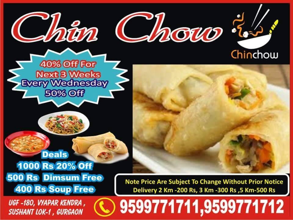 Menu at Chin Chow, Gurugram