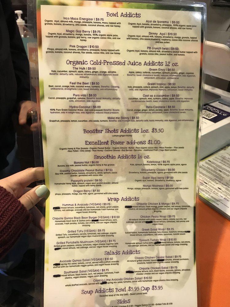 Menu at Raw Addiction- Pembroke Pines pub & bar, Pembroke Pines