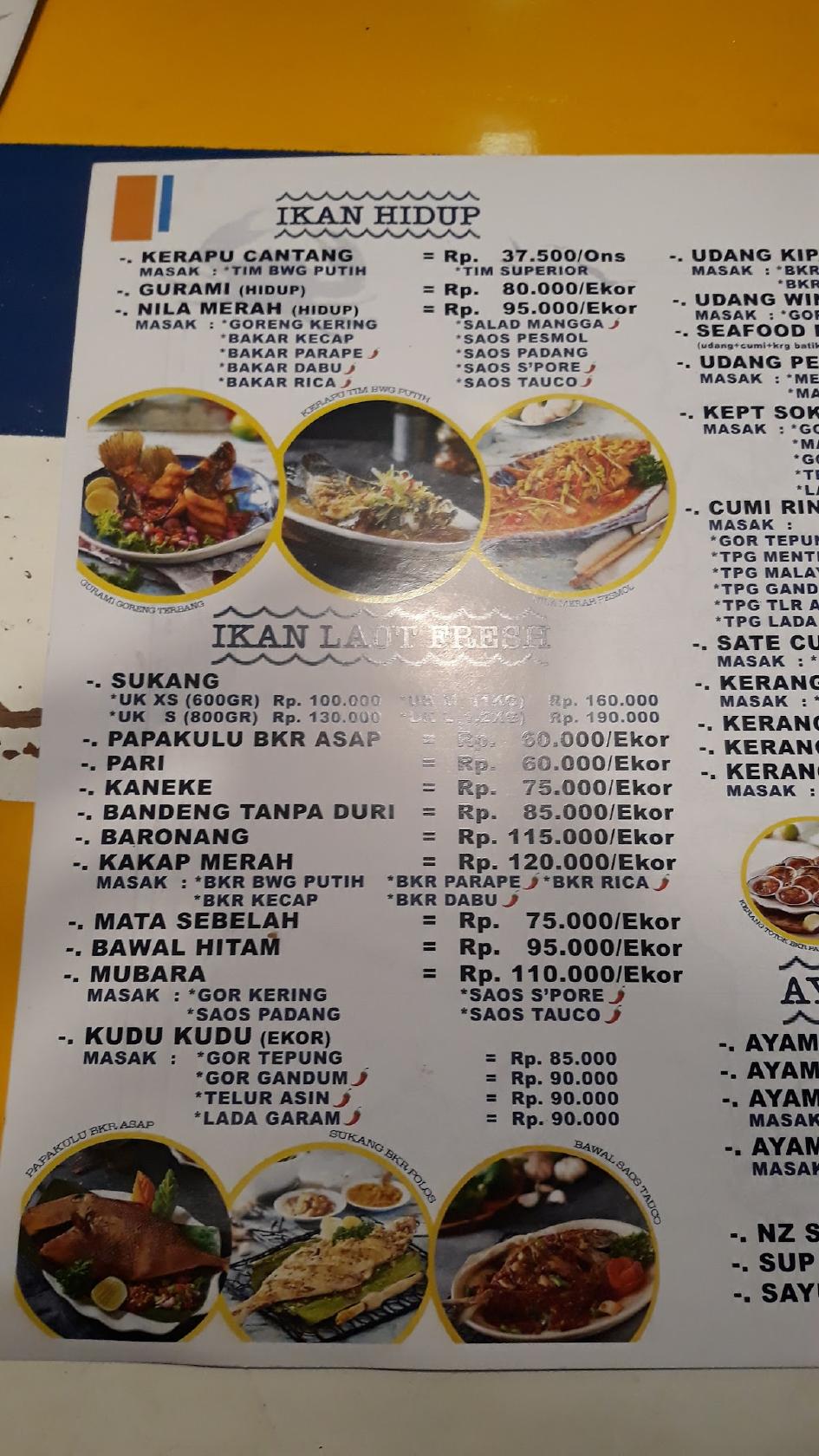 Menu at Daun Lada restaurant, Sidoarjo, Lippo Plaza Sidoarjo