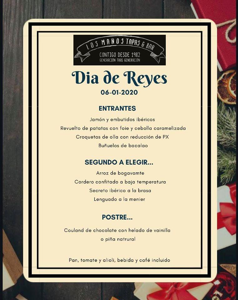 Menu at Los Maños Tavern restaurant, Villarreal, Carrer Ermita