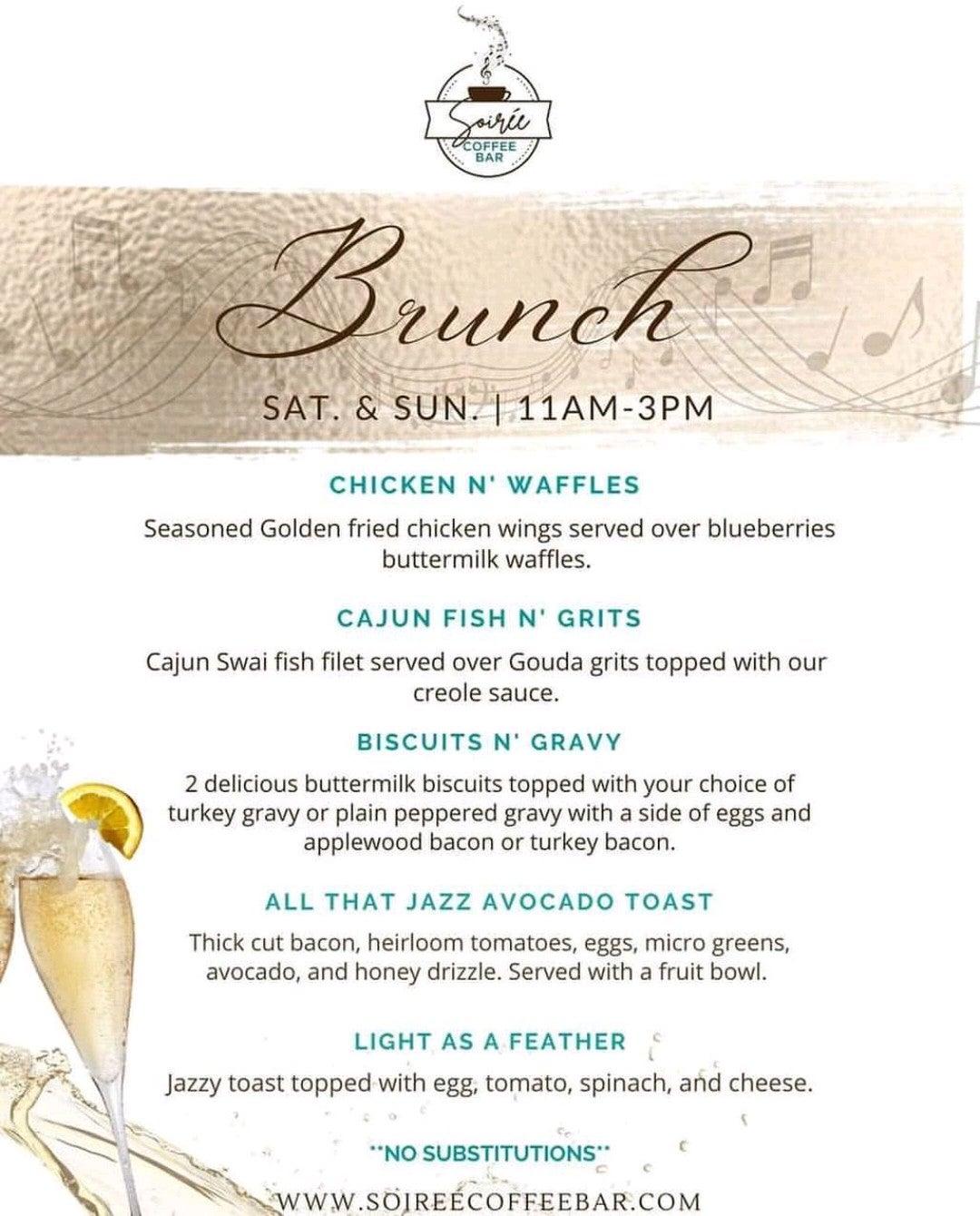 Menu at Soirée Coffee Bar, Dallas