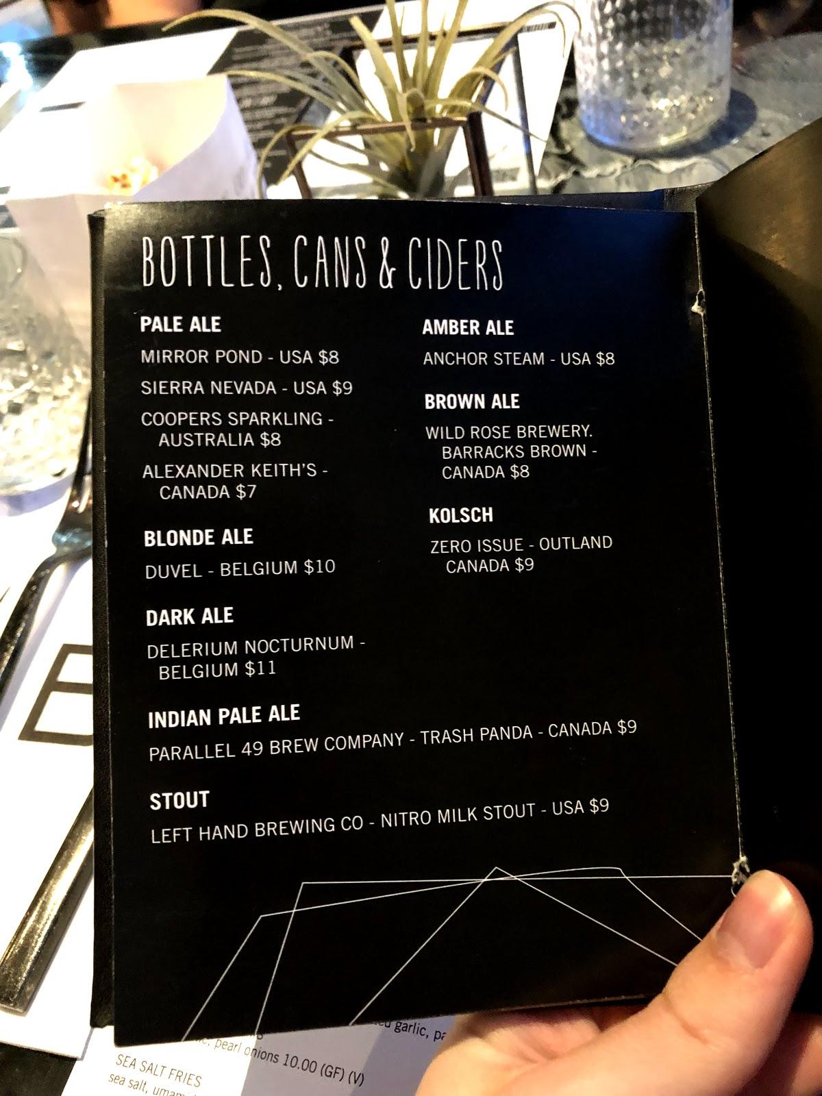 Menu at BLAKE Restaurant Brewhouse and Distillery, Canmore, 810 Bow ...