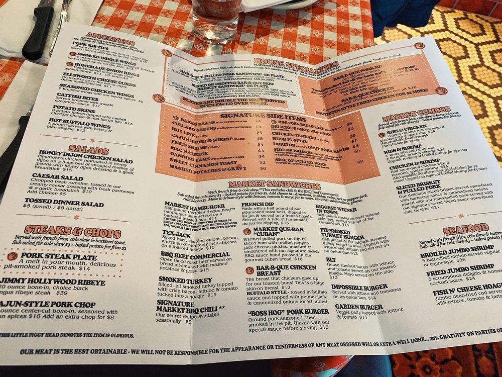 Menu at Market Bar-B-Que Restaurant And Food Trucks, Minneapolis, 220 ...