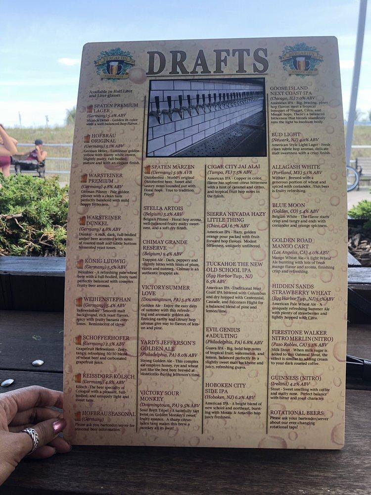 Carta del pub y bar The Biergarten Atlantic City, Atlantic City