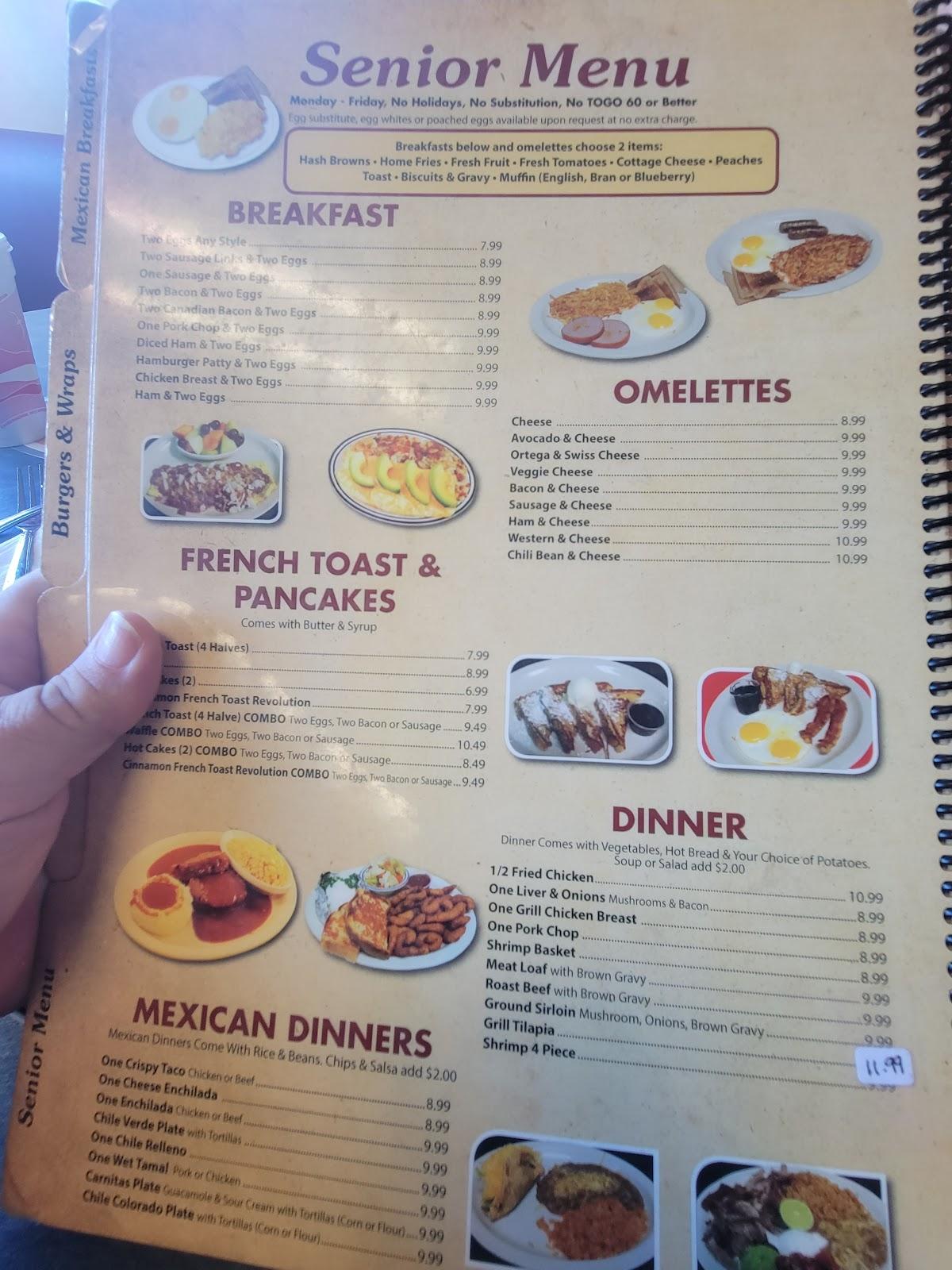 Menu at Brandon's Diner restaurant, Rancho Cucamonga, Base Line Rd