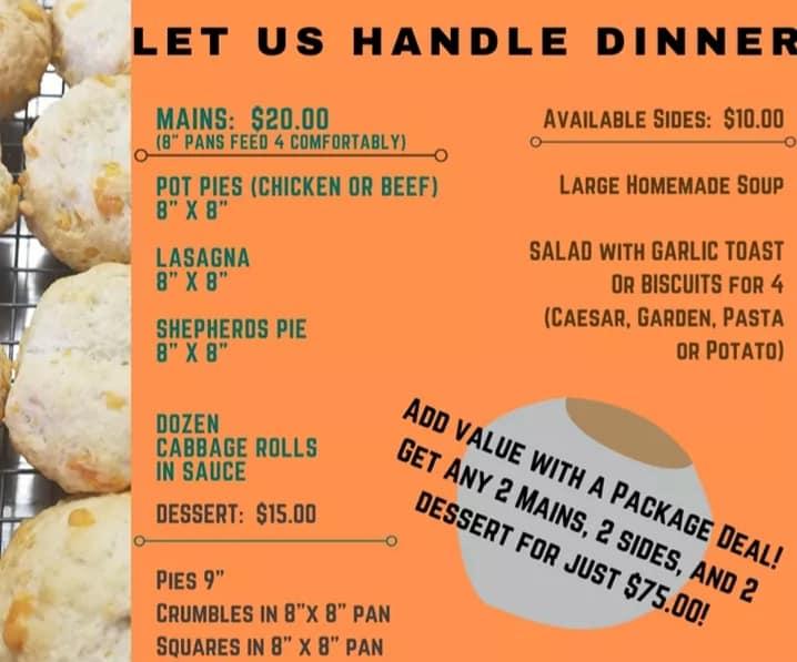 Menu at Corner Cafe and Catering, Lethbridge