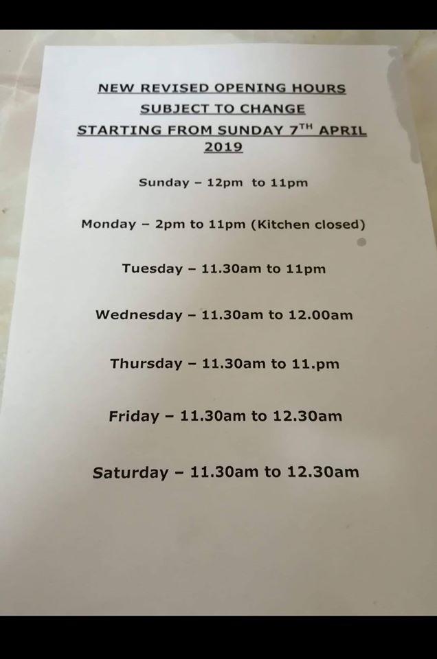 Menu at Six Bells pub & bar, Burghfield, The Hatch Burghfield