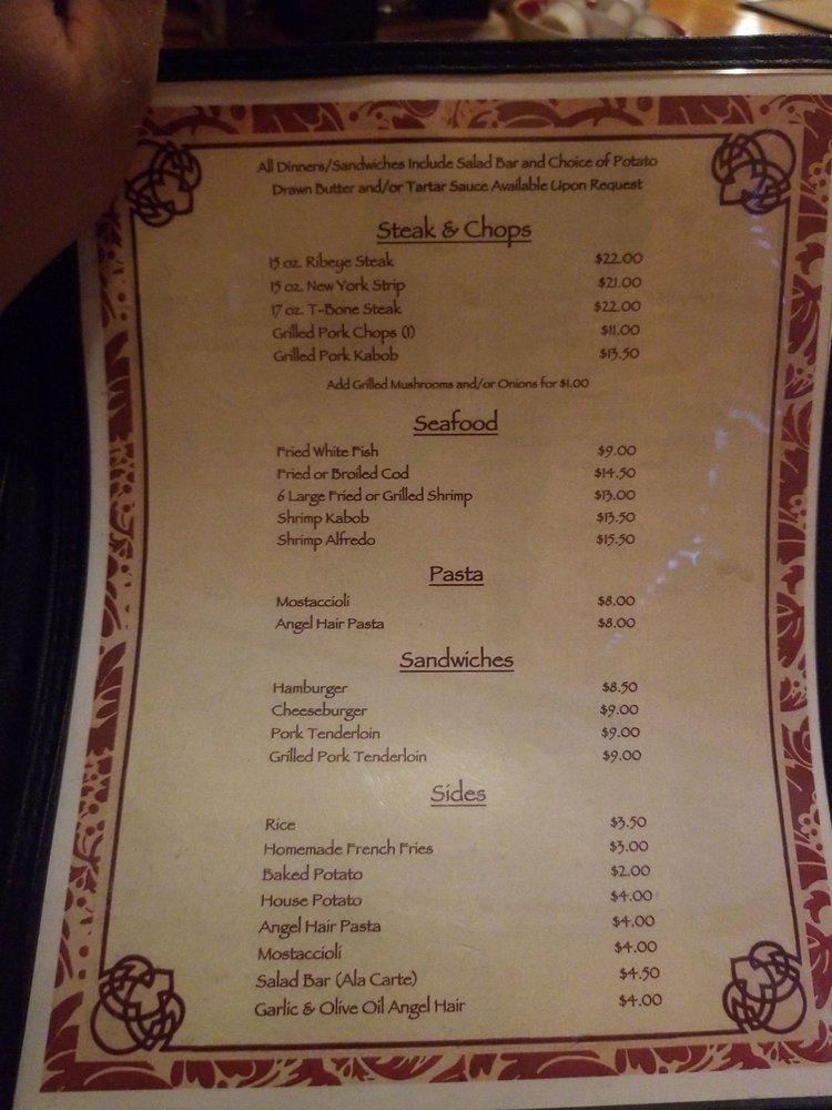 Menu at Clover Club, Mark