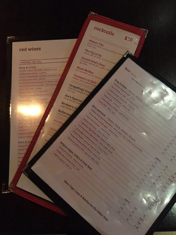Menu at Red Cow St. Paul pub & bar, Saint Paul, 393 Selby Ave