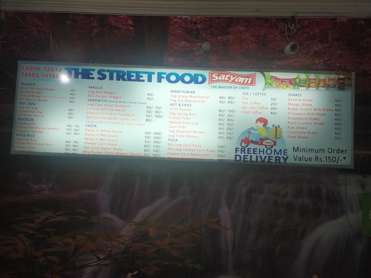 Menu at The Street Food, Bathinda