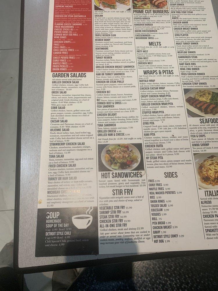 Menu at Stuffed Bun restaurant, Shelby charter Township