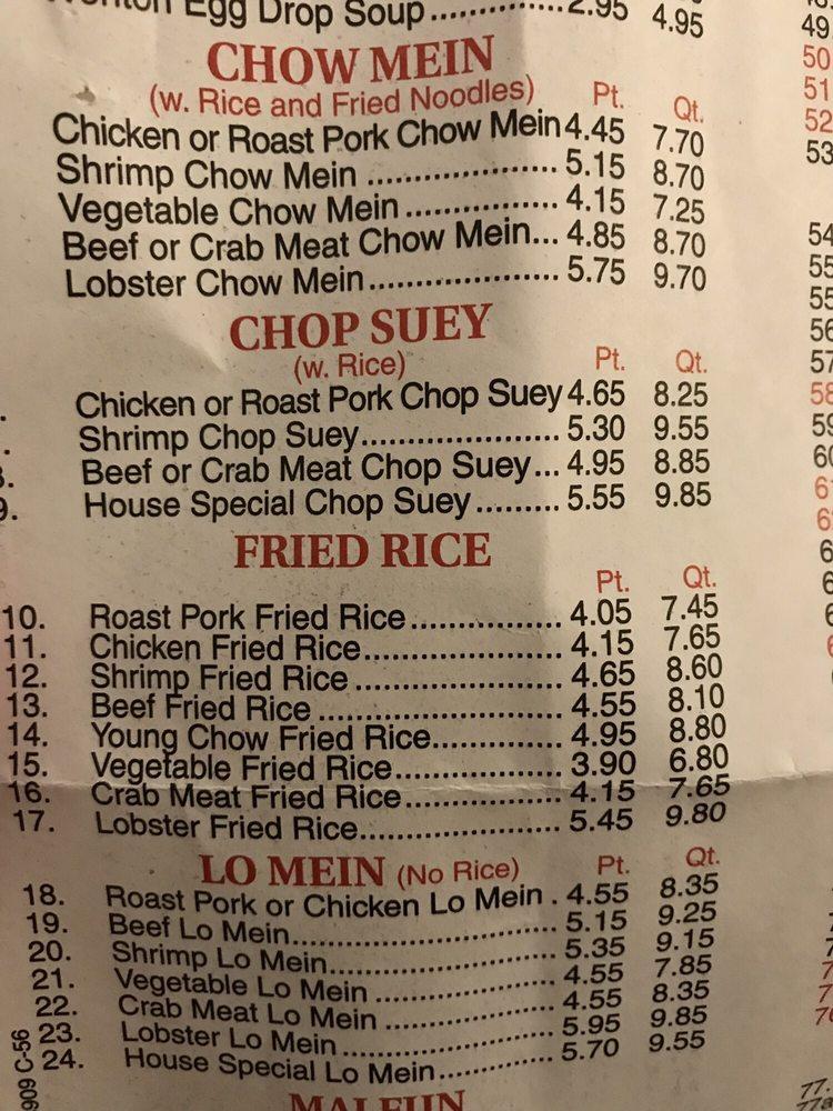 Menu at China King Restaurant, Buffalo, Lake Ave #9