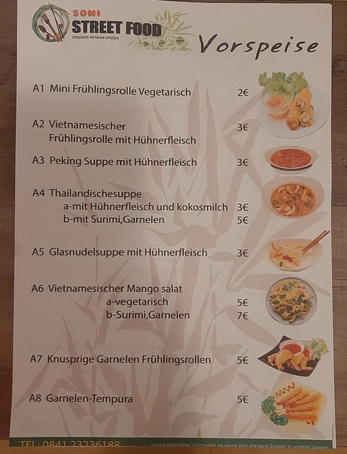 Speisekarte von SOMI restaurant, Ingolstadt