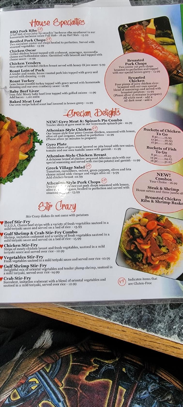 Menu at 84th Classic Cafe, West Allis