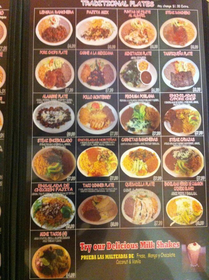 Menu at Santos Cafe #3, San Antonio, Castroville Rd