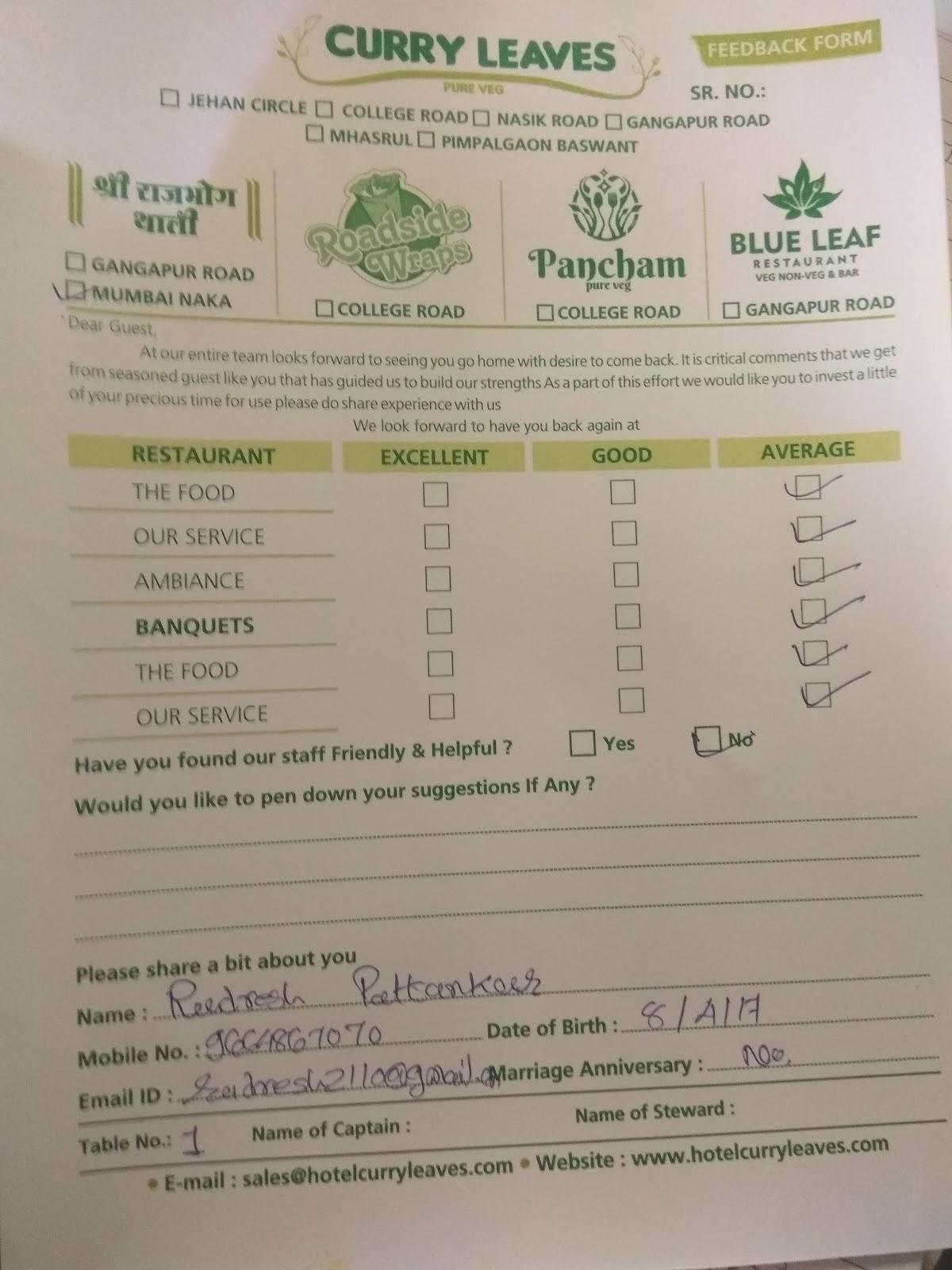 Menu at Shree Rajbhog Thali, Mumbai Naka Best thali restaurant in ...