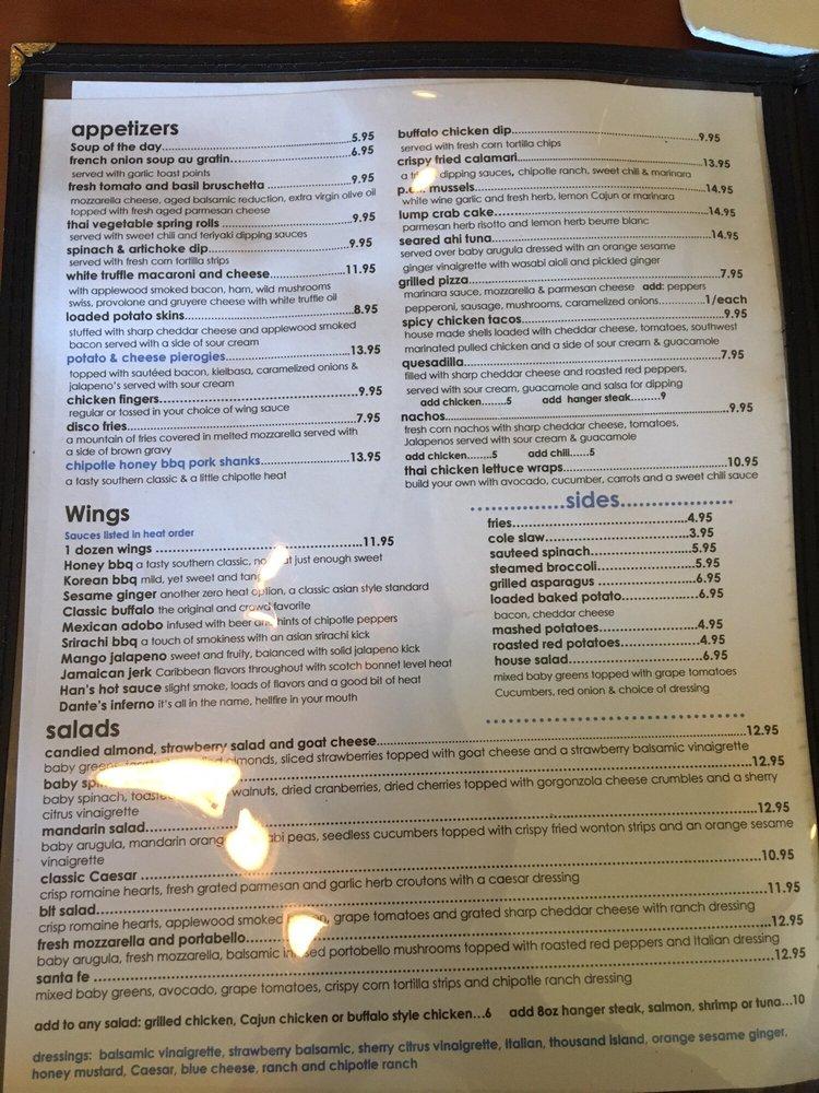 Menu at River Grille pub & bar, Chatham