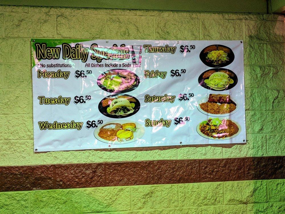 Menu at Tecos Fresh Mexican Food fast food, Portland