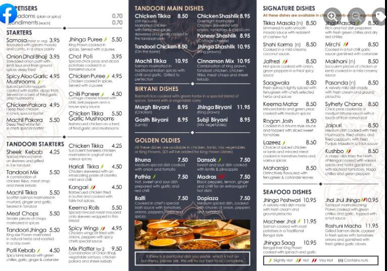Menu at The Joseph Arch pub & bar, Barford