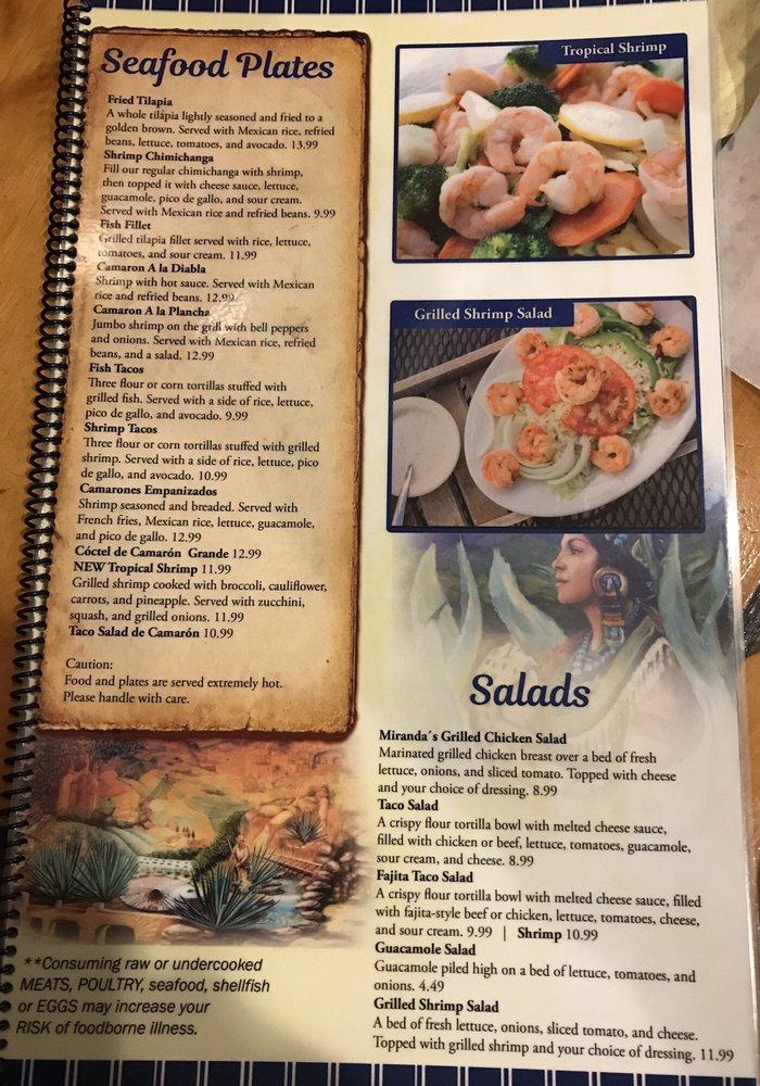 Menu at Campo Azul restaurant, Nolensville