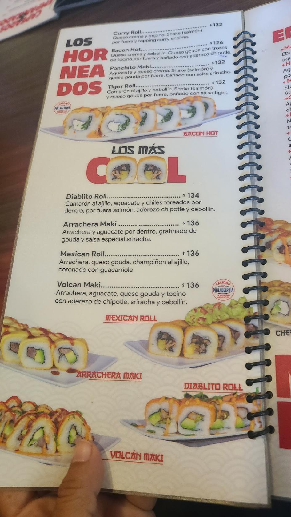 Carta del restaurante Kapital Sushi Vallarta, Puerto Vallarta