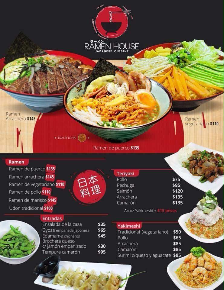 Menu at RAMEN HOUSE restaurant, Mexicali