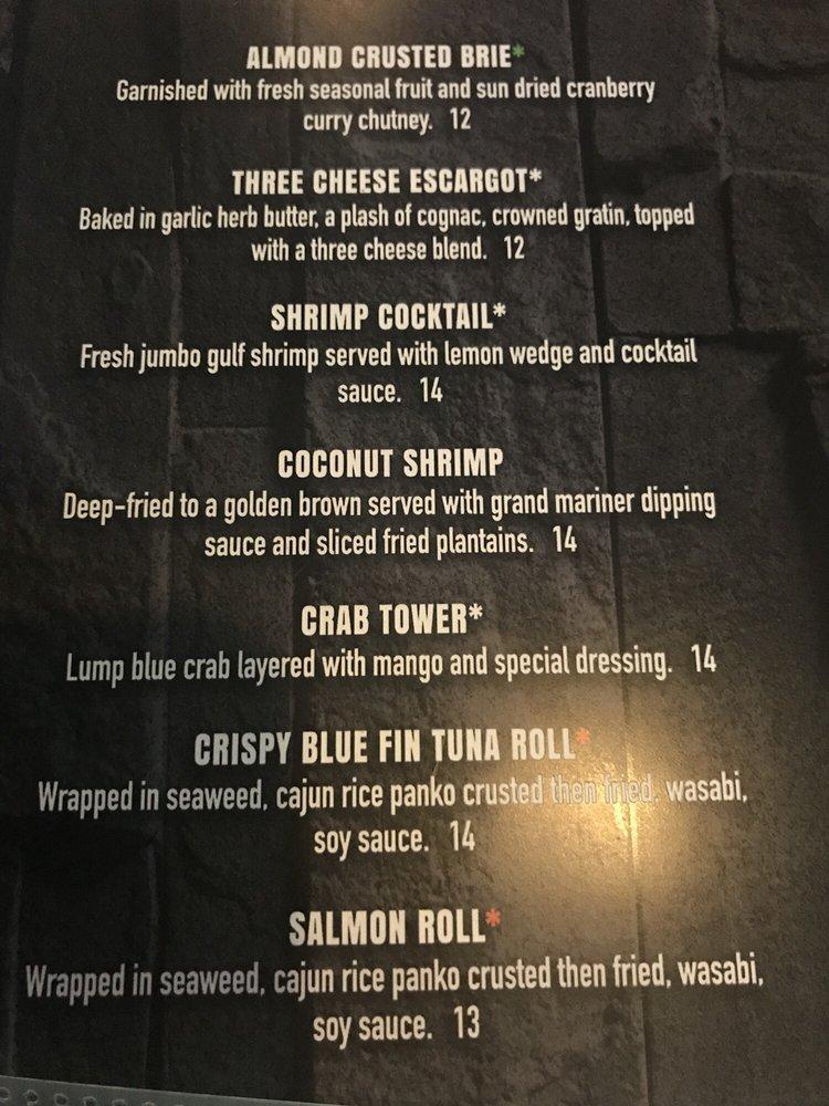 Menu at The Talk:house restaurant, Stuart