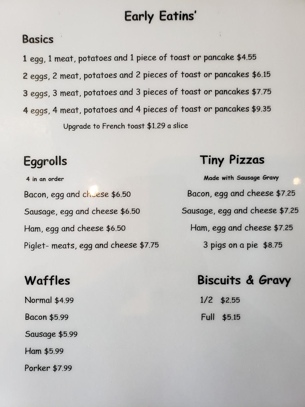 Menu at Runts Munchies LLC. restaurant, Cedar Rapids