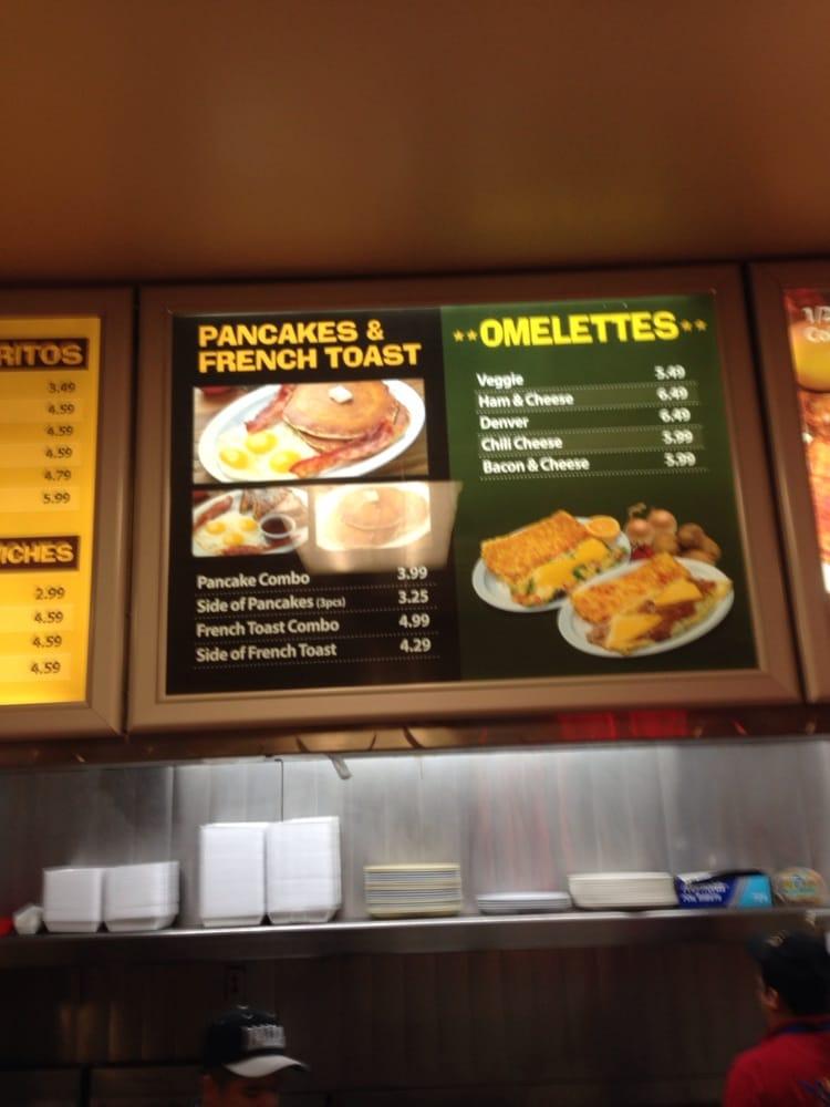 Menu at Alex Burgers restaurant, Los Angeles, E Olympic Blvd