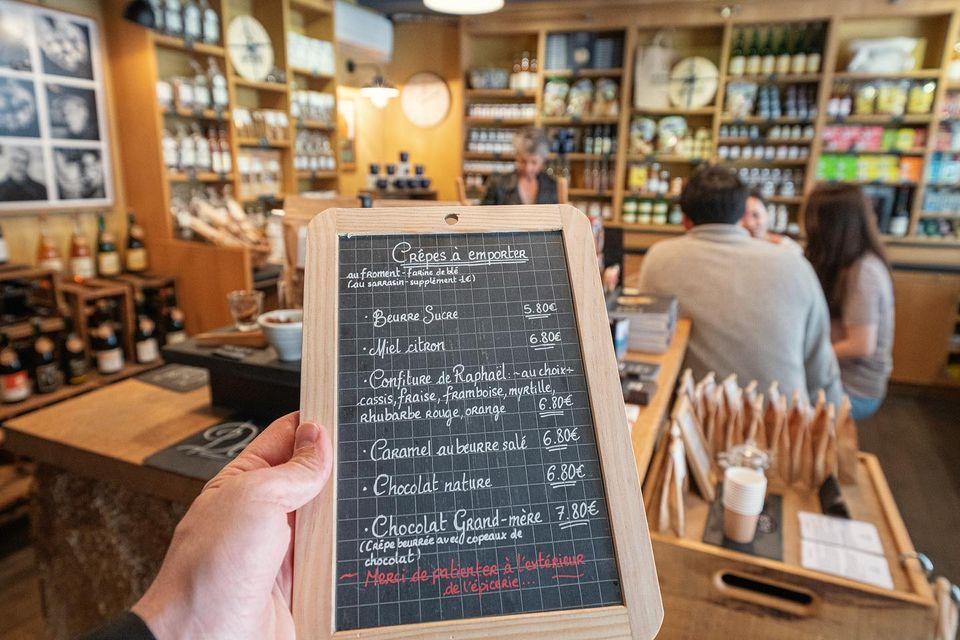 Menu au Breizh Café Cancale, Cancale