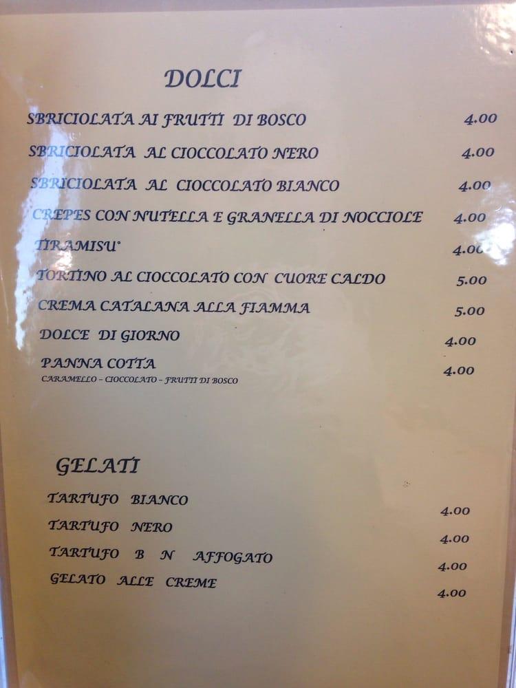 Menu da Il Melograno pizzeria, Velletri, Via Appia Sud 151