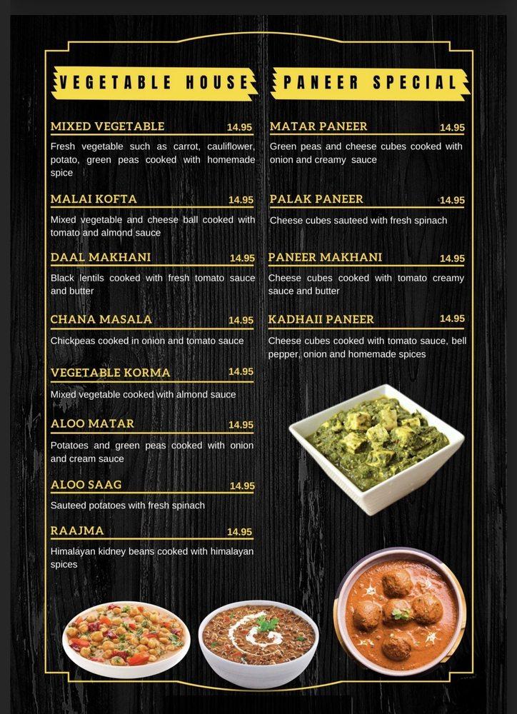 Menu at Spice Up, House of Indian Cuisine restaurant, Honolulu