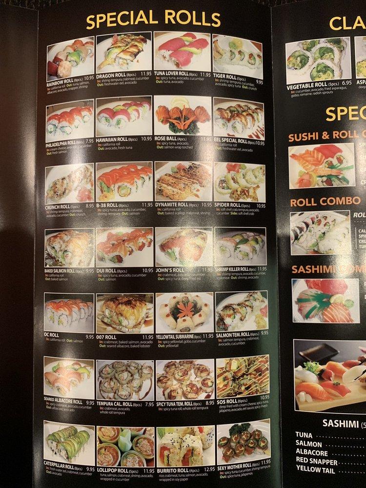 Menu at Sushi & Roll restaurant, Mission Viejo