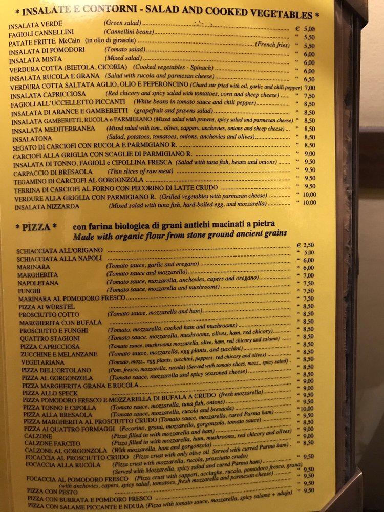 Carta de Yellow Bar, Florencia