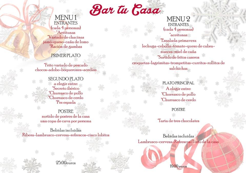 Menu at Tu Casa pub & bar, Castilleja de la Cuesta
