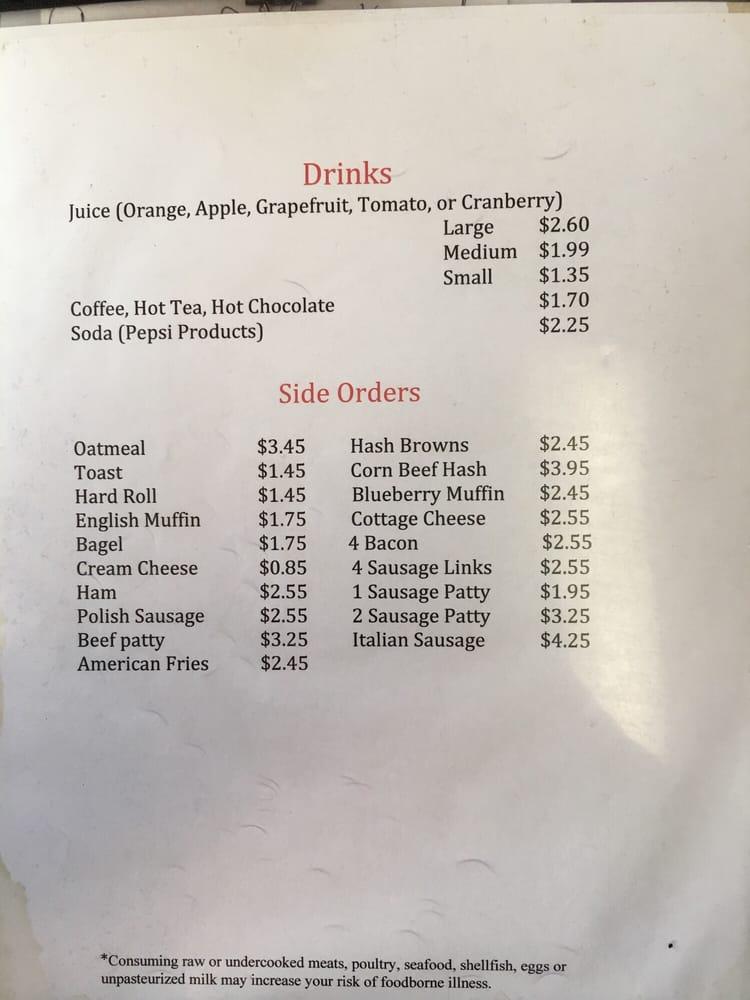 Menu at Two Brothers restaurant, Milwaukee