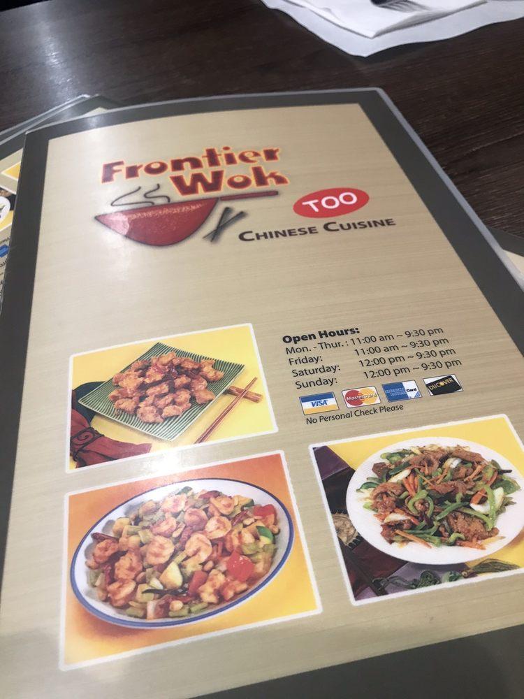 Menu at Frontier Wok Too restaurant, Burbank, W Olive Ave